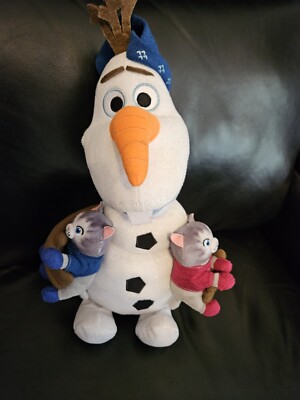 Disney Frozen 2017 Snuggle and Sing Olaf Plush Doll Toy Sings & Sways ...