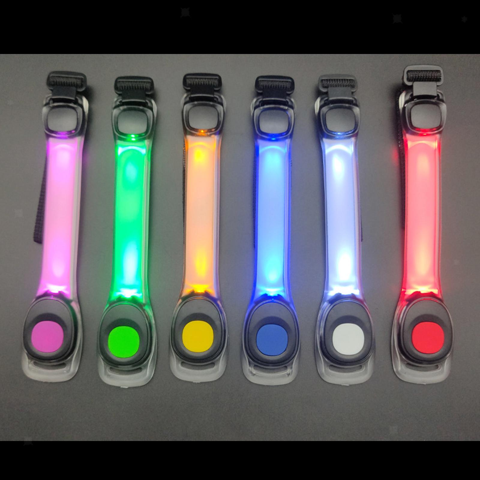 2X LED Armband Reflective Strap Belt Wearable for Camping Night Running ...