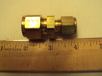 8-6 HBZ-B Parker 1/2-3/8" tube reducing compression union brass new | eBay