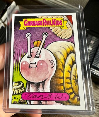 Garbage Pail Kids Sketch Dale Snail Dan B.W. GPK Color | eBay