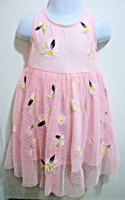 RARE EDITIONS Toddler Girl Size 2T Spring Embroidered Daisy Easter ...