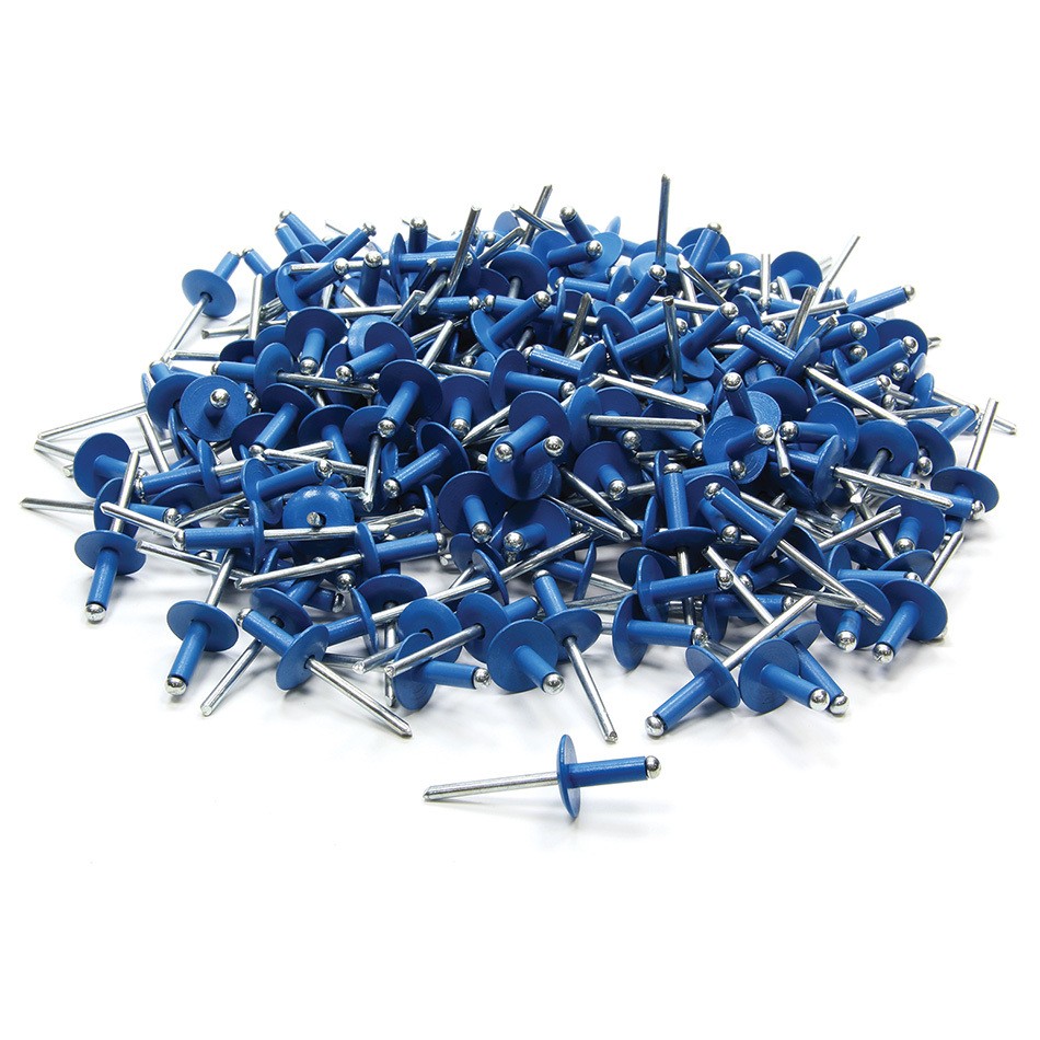 Allstar ALL18014, Set of 250 Blue Aluminum Lg Hd Rivet Blue 250Pk ...