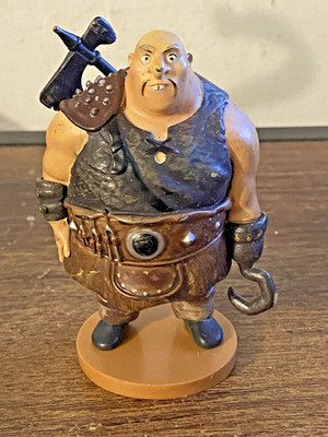 Disney Tangled Hook Hand 3.75" PVC Figure Cake Topper Rapunzel Bald Pub ...