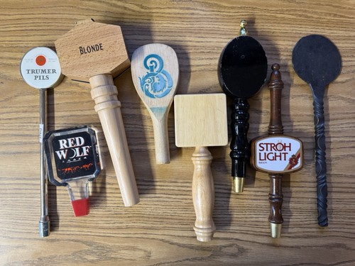 LOT OF 8 USED BREWERY DRAFT BEER TAP HANDLES | eBay