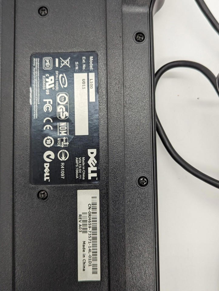 Dell SK-8115 L100 104-Key USB Wired Keyboard Genuine / Dell MS111-P ...