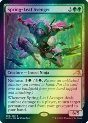 Spring-Leaf Avenger FOIL, Kamigawa: Neon Dynasty, NM/M | eBay