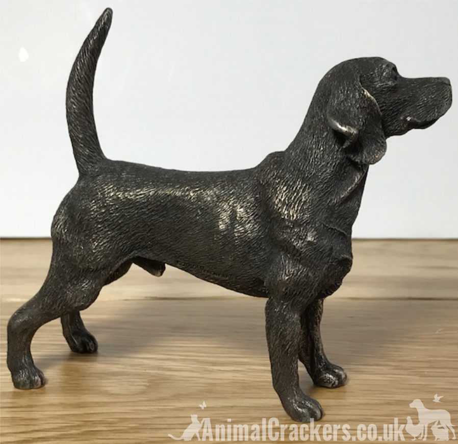 Cold Cast Bronze Beagle quality sculpture ornament figurine statue gift ...
