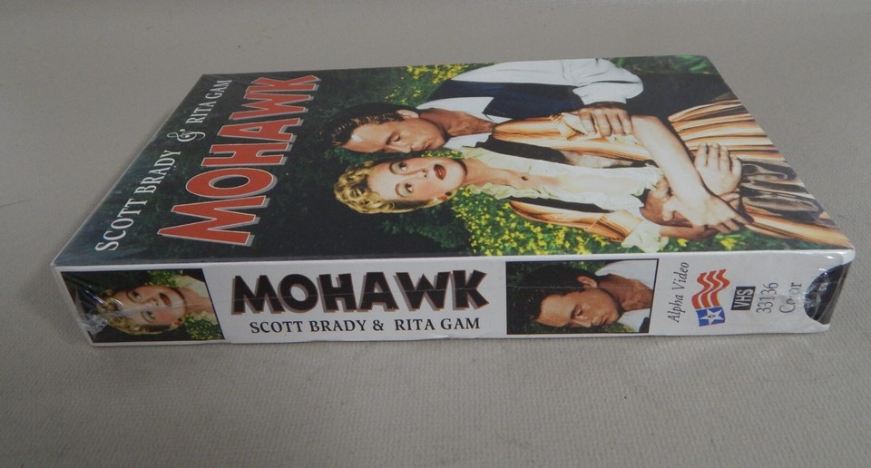 1956 Film MOHAWK VHS tape (1995) Scott Brady & Rita Gam Alpha Video NEW ...