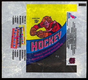 1978-79 OPC O-PEE-CHEE NHL HOCKEY CARD WAX PACK WRAPPER 15 cent MIKE ...