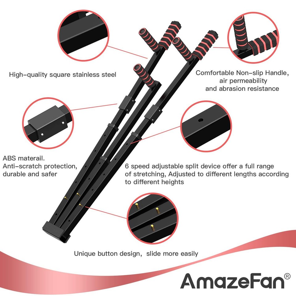 3 Bar Leg Stretcher Split Machine Portable Gymnastic Stretching ...