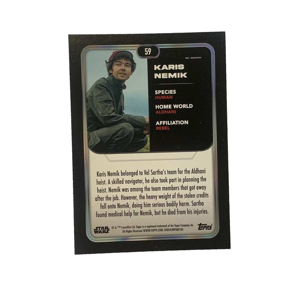 2023 Topps Star Wars Flagship Card #59 Karis Nemik | eBay