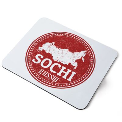 Mouse Mat Pad - Sochi Russia Map Travel Russian Laptop PC Desk Office ...