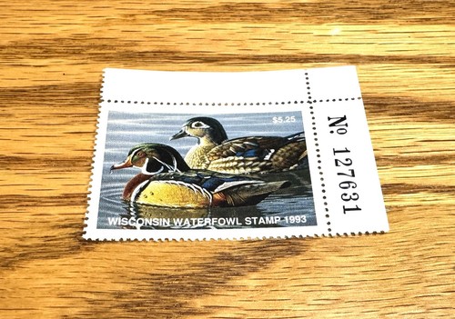 1993 Wisconsin State Duck Stamp Mint NH | eBay