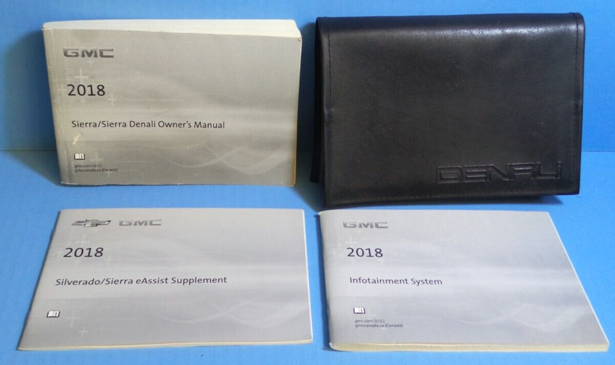 18 2018 GMC Sierra/Sierra Denali owners manual with Navi/Denali Case ...