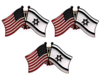 3 Pack America Israel Friendship Lapel Pins Double Flag Badge Lapel ...