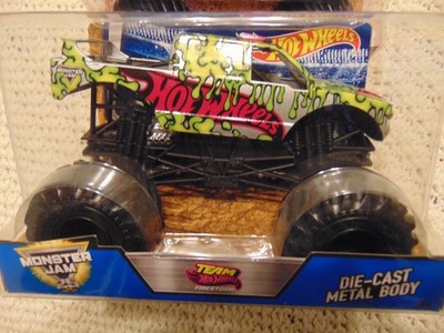 2017 TEAM HOT WHEELS FIRESTORM MONSTER JAM TRUCK 1/24 Scale The Big One ...