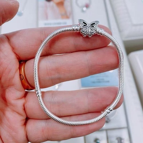 Pandora Butterfly clasp snake bone chain bracelet | eBay