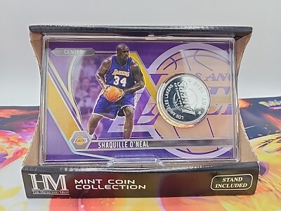 Highland Mint NBA Los Angeles Lakers Shaquille O'Neal Silver Coin Card ...