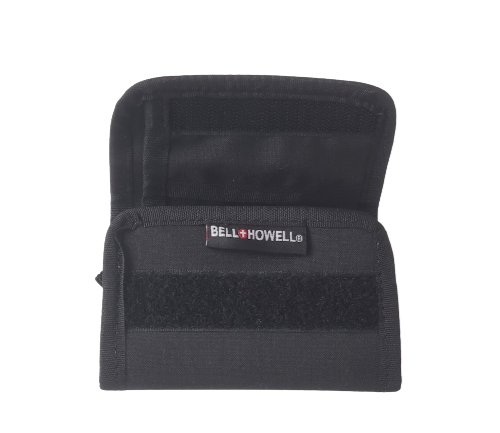 6x Bell + Howell Tac Wallet w/Magnifier Card Trifold Black RFID 1 Case ...