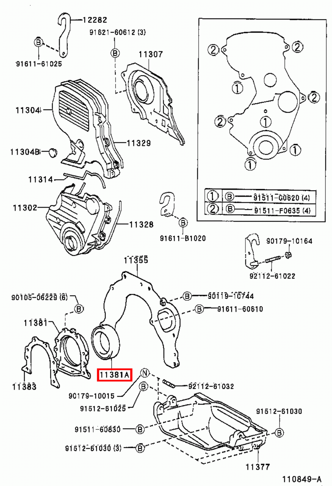 Genuine Camry SXV11 Dyna LY212 LY211 3S 3L 5L Rear Main Oil Crankshaft Seal | eBay