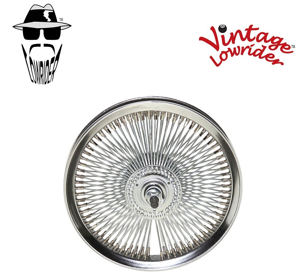 Original Lowrider 12" Bicycle Steel FRONT WHEEL 144 Spoke 14g Chrome ...