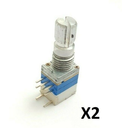 RV087NS B10K Ohm Double Linear Rotary Potentiometer with ON/OFF Switch ...