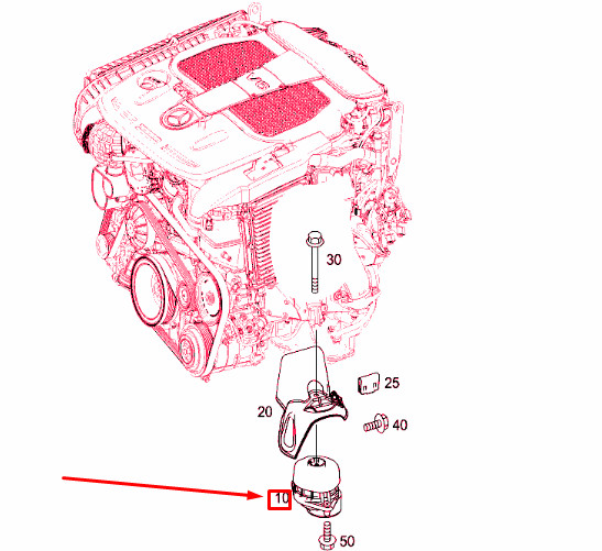 Mercedes-Benz Genuine Engine Mount 2122407217 for sale online | eBay