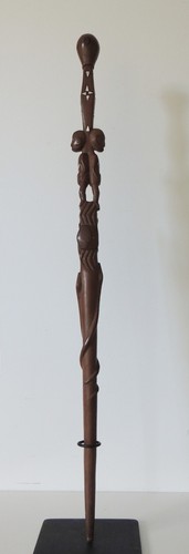 SOLOMON ISLANDS - RARE - FIGURATIVE STAFF - SHELL INLAY | eBay
