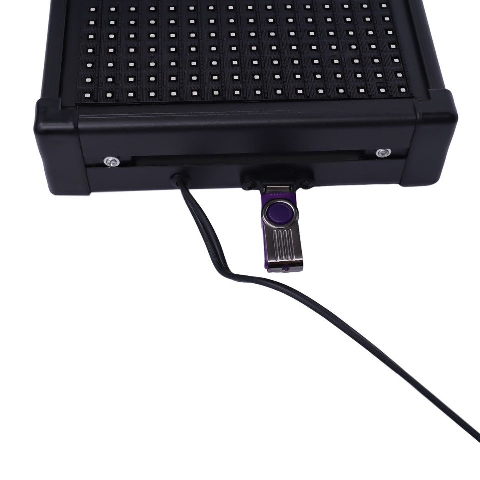 26"x8" LED Advertising Sign 7 Color Programmable Scrolling Message ...