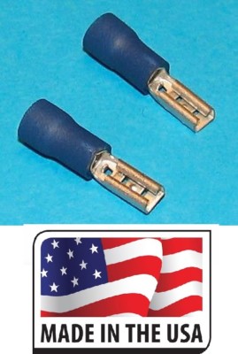 (100) 16-14 QUICK DISCONNECT VINYL (FEMALE) .110 ELECTRICAL CONNECTOR ...