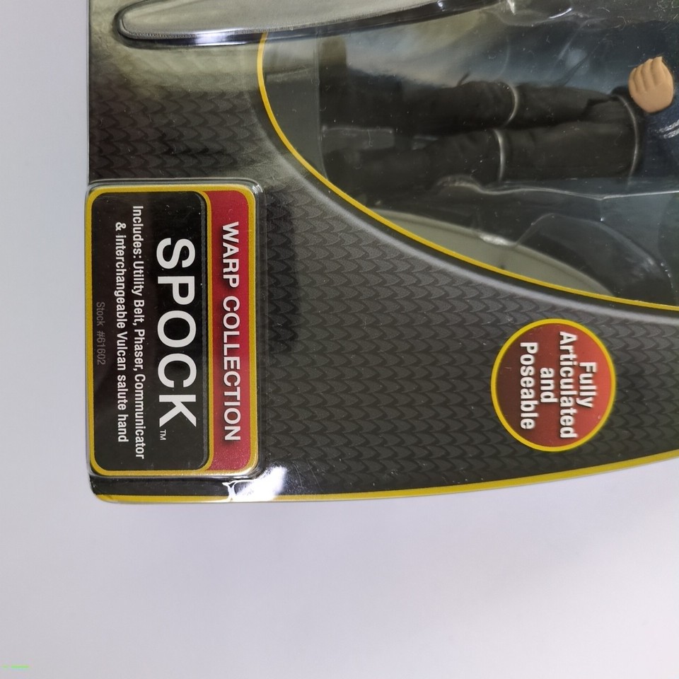 Playmates Vivid Warp Collection Star Trek Spock Action Figure *BNIB ...
