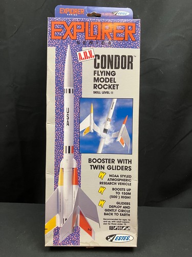 Estes Explorer Series ARV Condor Twin Glider Flying Model Rocket Kit ...
