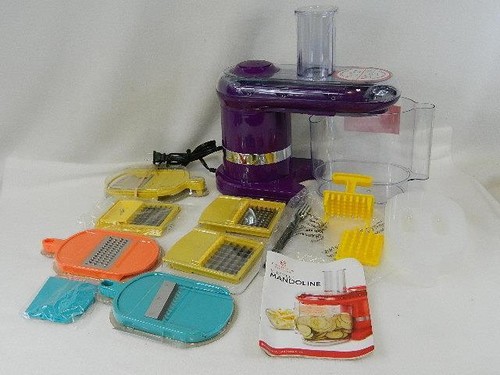 Cook's Essentials K45560 Electric Mandoline Slicer with 7 Blades & Lid ...