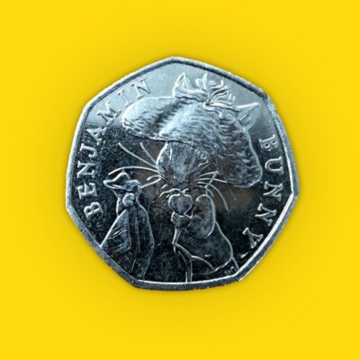 ULTRA RARE Benjamin Bunny 50p Coin 2017 Beatrix Potter Collectable ...