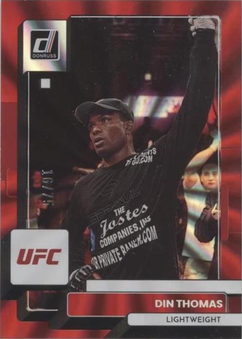 2023 Donruss UFC - Din Thomas #143 Holo Red Laser /75 (RC) for sale ...
