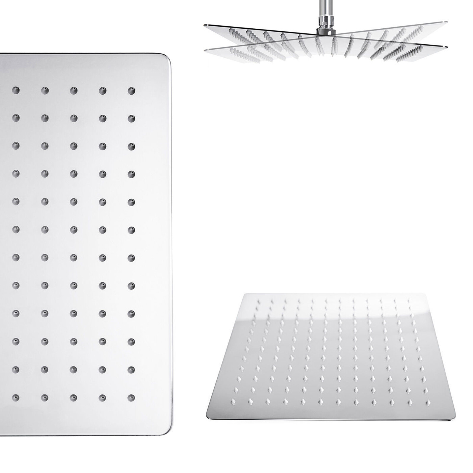 Bath Shower Mixer Tap 3 Way Round Shower Rigid Riser Kit and Monobloc ...