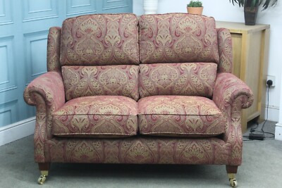 PARKER KNOLL HENLEY, OAKHAM 2 SEATER SOFA IN HENRIETTA RUBY FABRIC. RRP ...