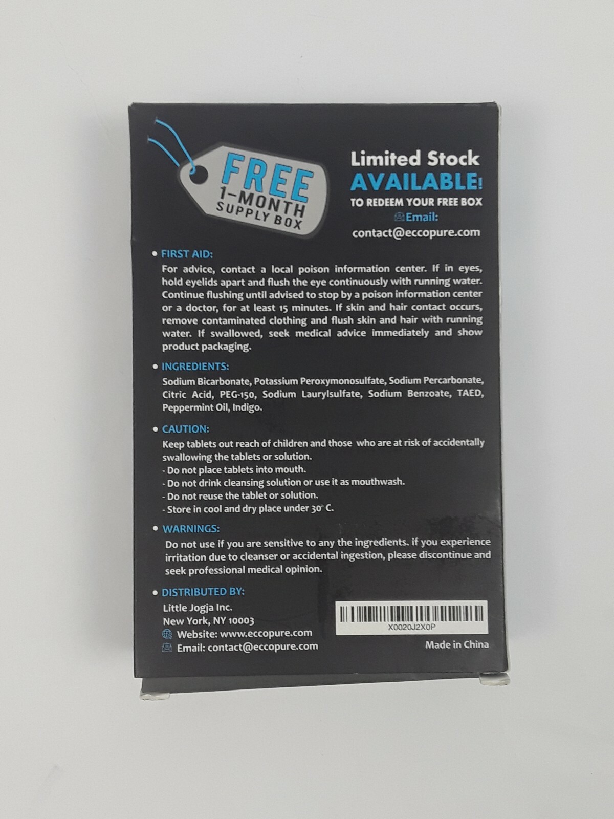 Ecco Pure Denture Cleansing Tablets 30 Count Mint Flavor | eBay