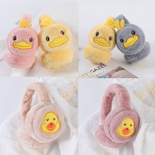 Warmer Soft Ear Cover Warm Earmuffs Little Yellow Duck Childrens Plush ...