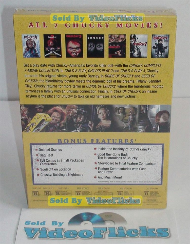 Chucky The Complete 7-Movie Collection DVD Box Set New Sealed In Stock ...
