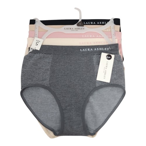 Laura Ashley Womens Brief Underwear Panties 5 Pair Size Small Nylon ...