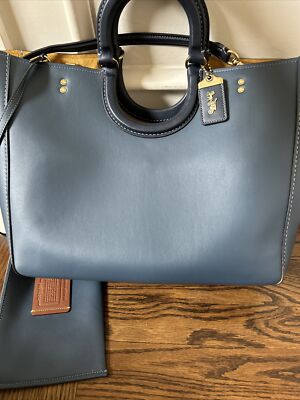 COACH RAE TOTE BAG IN COLORBLOCK CH592 DARK DENIM/MULTI Retail:$750 | eBay