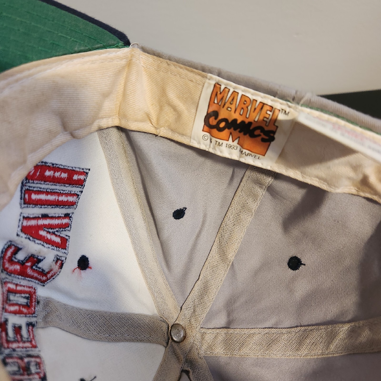 RARE Vintage 1993 DAREDEVIL Marvel Hat Cap Snapback 9… - Gem