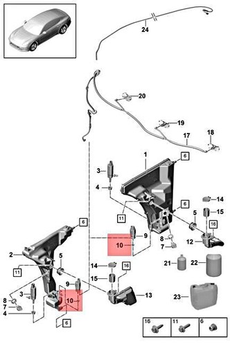 Genuine PORSCHE Seal Pump Headlight Washer System 95562871200 | eBay