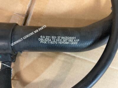 Mercedes Benz Genuine CL550 07-08 S550 09-10 Upper Radiator Hose OE ...