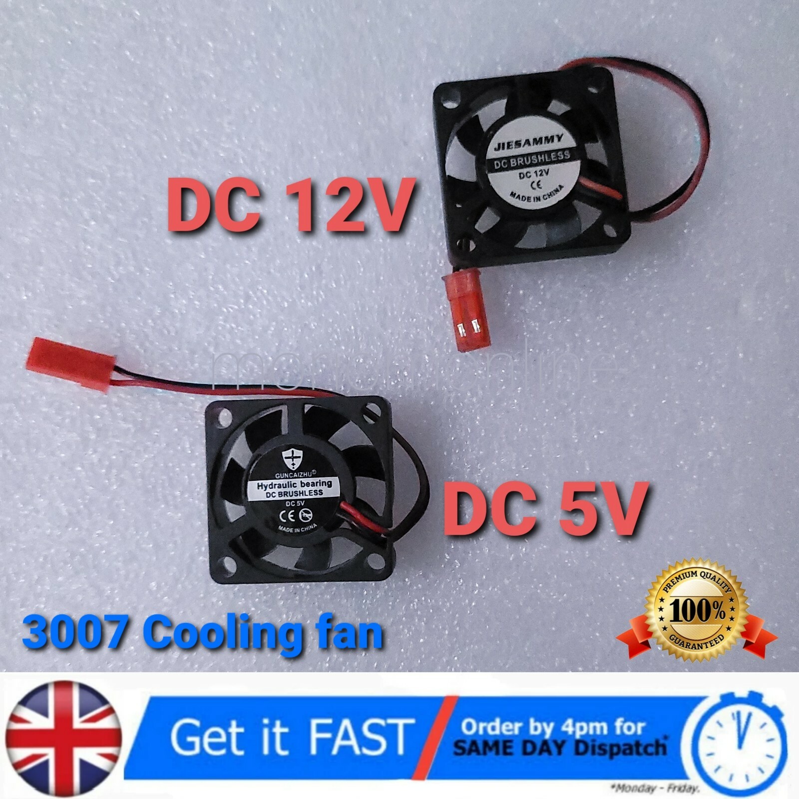 Mini 3007S 3007 30MM 30 x 30 x 7mm 2Pin 5V, 12v 0.15A DC Air Cooling ...
