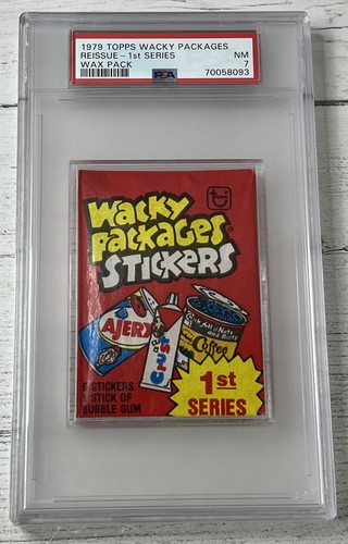 1979 VINTAGE WACKY PACKAGES SERIES 1 UNOPENED RED PACK PSA 7 LOW POP ...