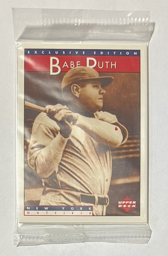 3 Card Sealed Pack 1995 Upper Deck Sonic Coca Cola Babe Ruth w/ Bob ...