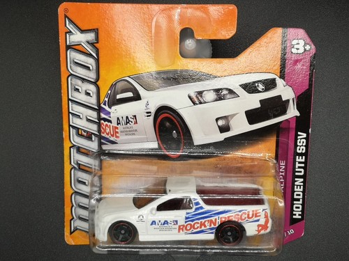 Matchbox short card. Holden UTE SSV white Rock N Rescue. Happy to ...