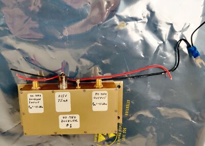 NASA JPL RF Coaxial Doubler 40Mhz to 80Mhz, -13dbm SMA compare Keysight ...